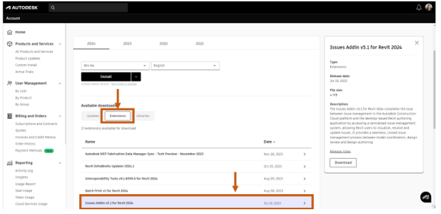 צפייה בהערות מענן ACC - TeamCAD