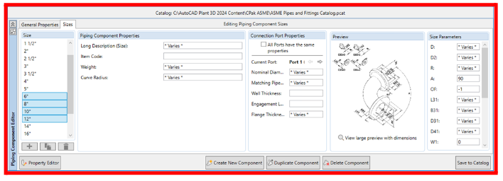 Catalog Editor - TeamCAD