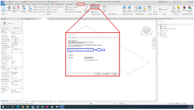 קואורדינטות בפרויקטי תשתית - TeamCAD