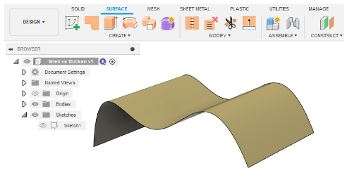 Shell Vs. Thicken - TeamCAD