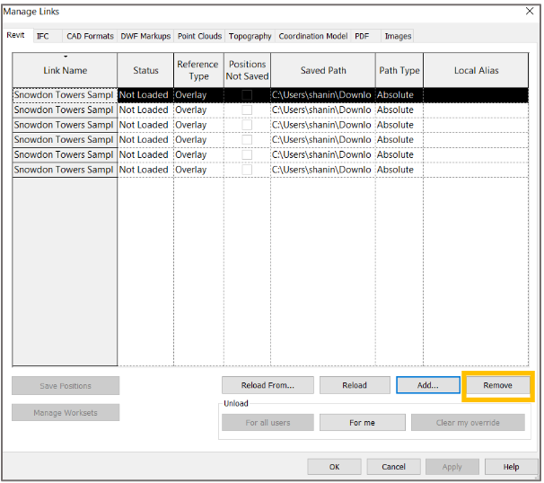 עבודה עם לינקים - TeamCAD