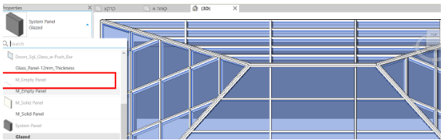 רעפים מקיר מסך - TeamCAD