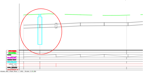 הוספת שוחה לצינורות לחץ - TeamCAD