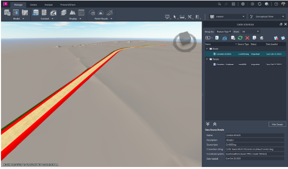ייצוא מודל כביש ל-Infraworks - TeamCAD
