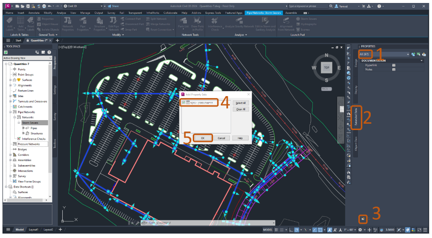 הוספת פרמטרים לאובייקטים במודל - TeamCAD