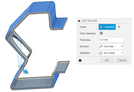 חתכים לפריסה Sheet Metal - TeamCAD