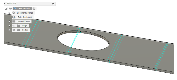 חתכים לפריסה Sheet Metal - TeamCAD
